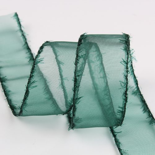 Wholesale luxury nylon mesh sheer ribbon organza ribbon for gift packing