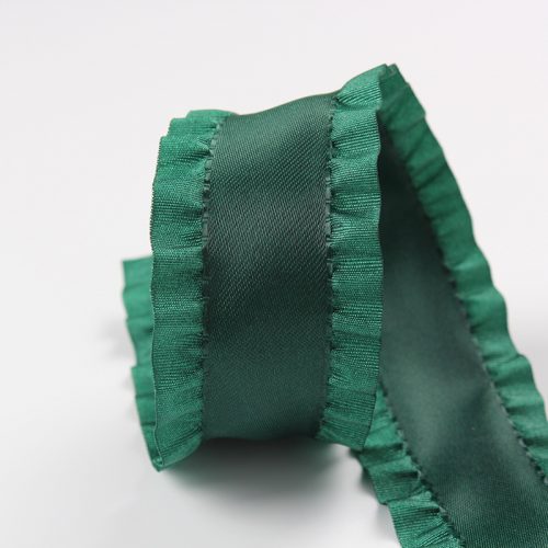 Wholesale double ruffle ribbon, frill ribbon, polyester decorative ...