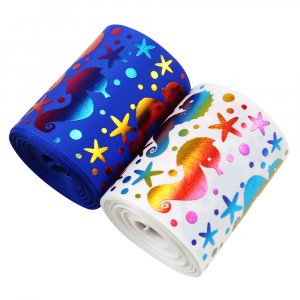 Jojo siwa bow ribbon roll 75mm grosgrain decorative ribbon seahorse ...