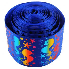 Jojo siwa bow ribbon roll 75mm grosgrain decorative ribbon seahorse ...